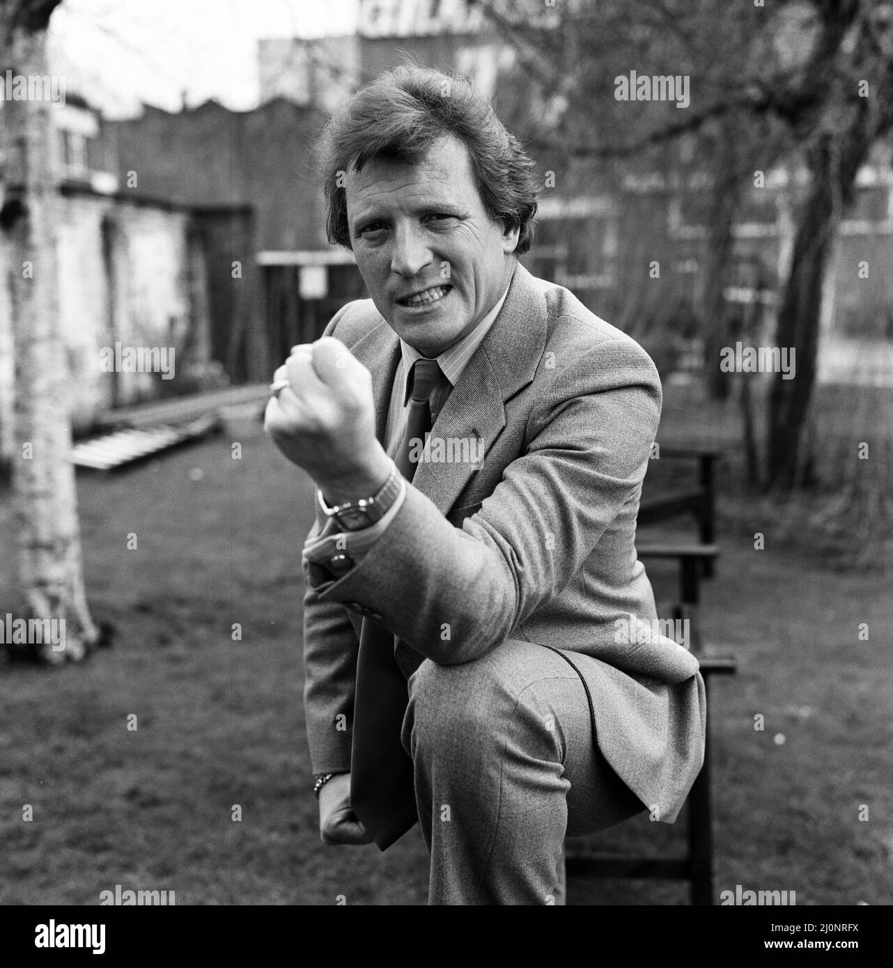 'Coronation Street' actor Johnny Briggs. 7th December 1983 Stock Photo ...