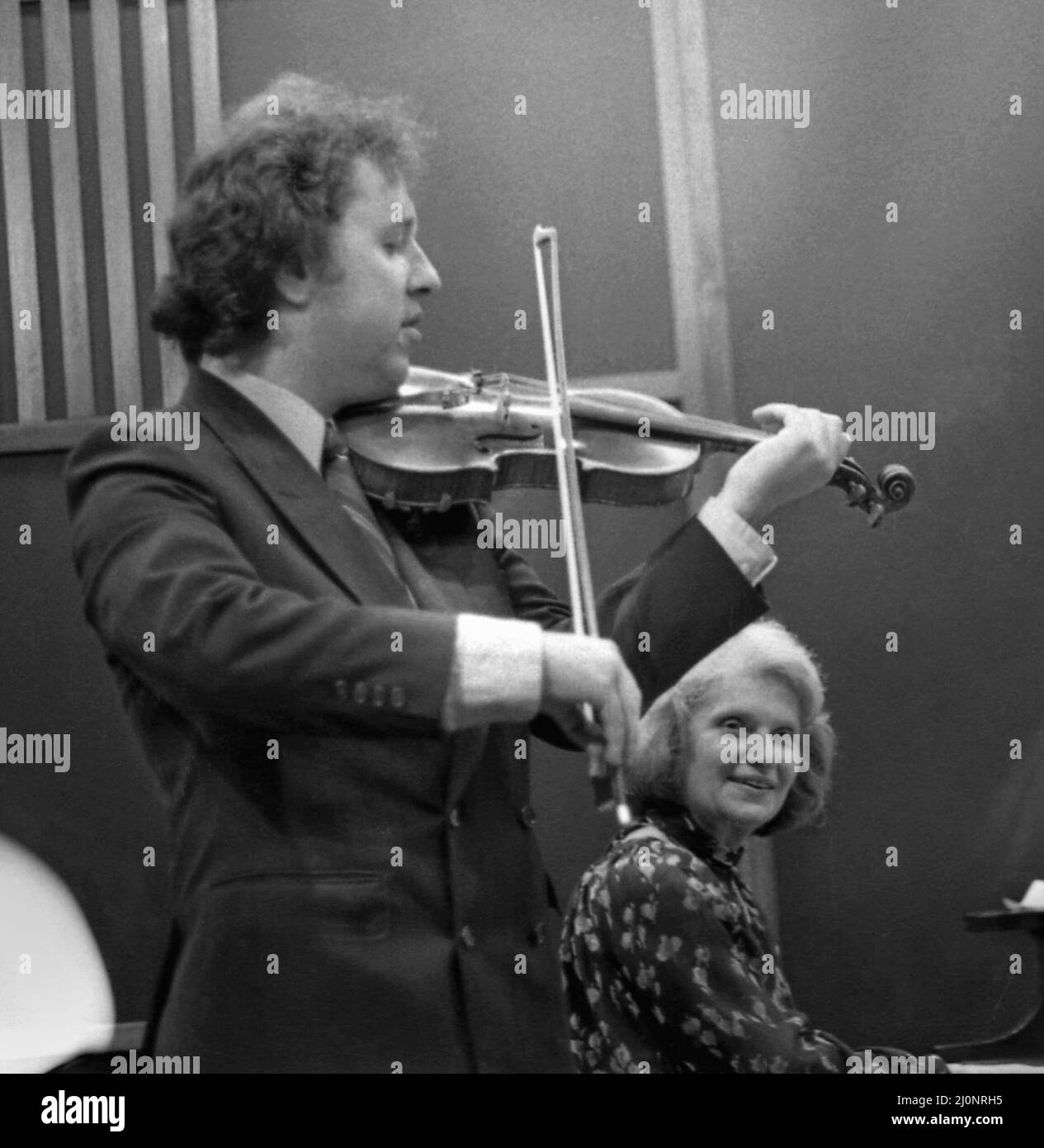 Romanian-American violinist Serban Lupu in Los Angeles, CA, USA, approx ...