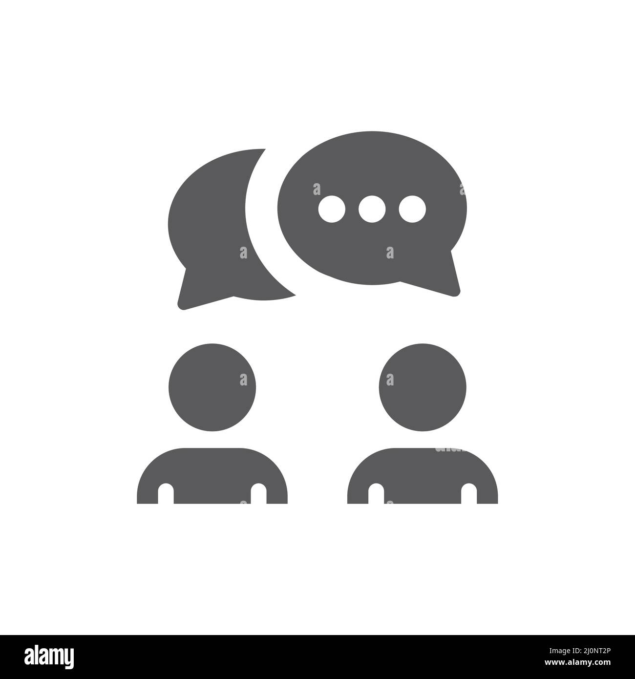 Group of people and chat bubble icon set. Teamwork, speech balloon ...