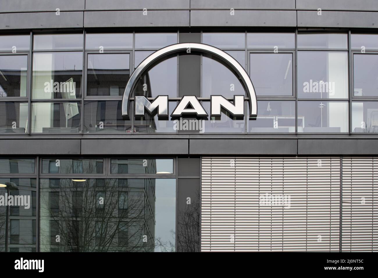 Bureaus of MAN ( Maschinenfabrik Augsburg-Nuernberg ) seen in the ...