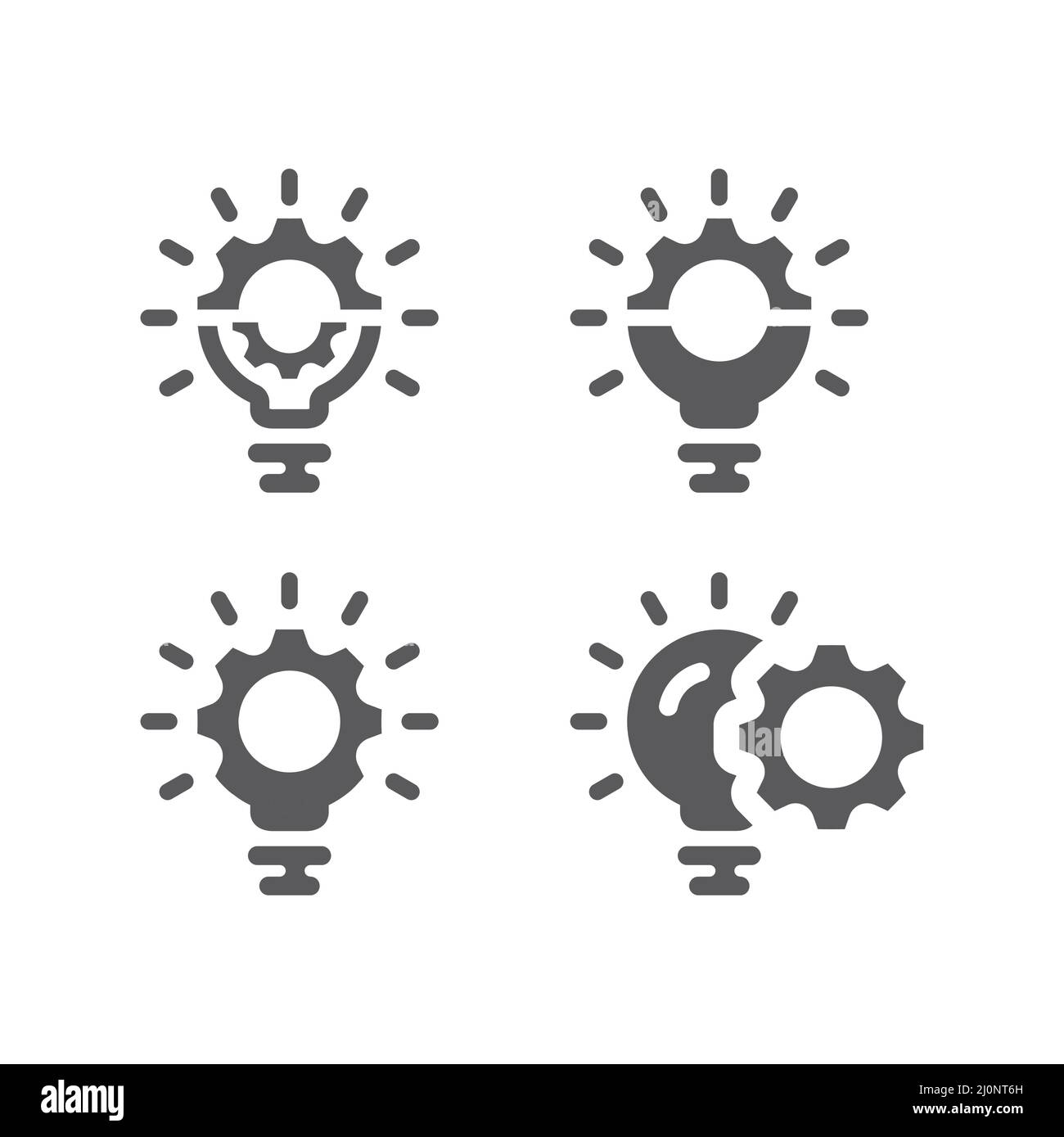 Icons bulb Stock Vector Images - Alamy