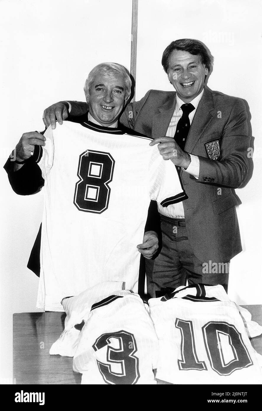 Ken Jones Sunday Mirror staff reporter, poses for a photograph with ...