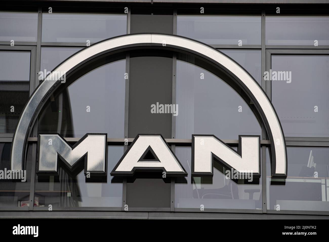 Bureaus of MAN ( Maschinenfabrik Augsburg-Nuernberg ) seen in the ...