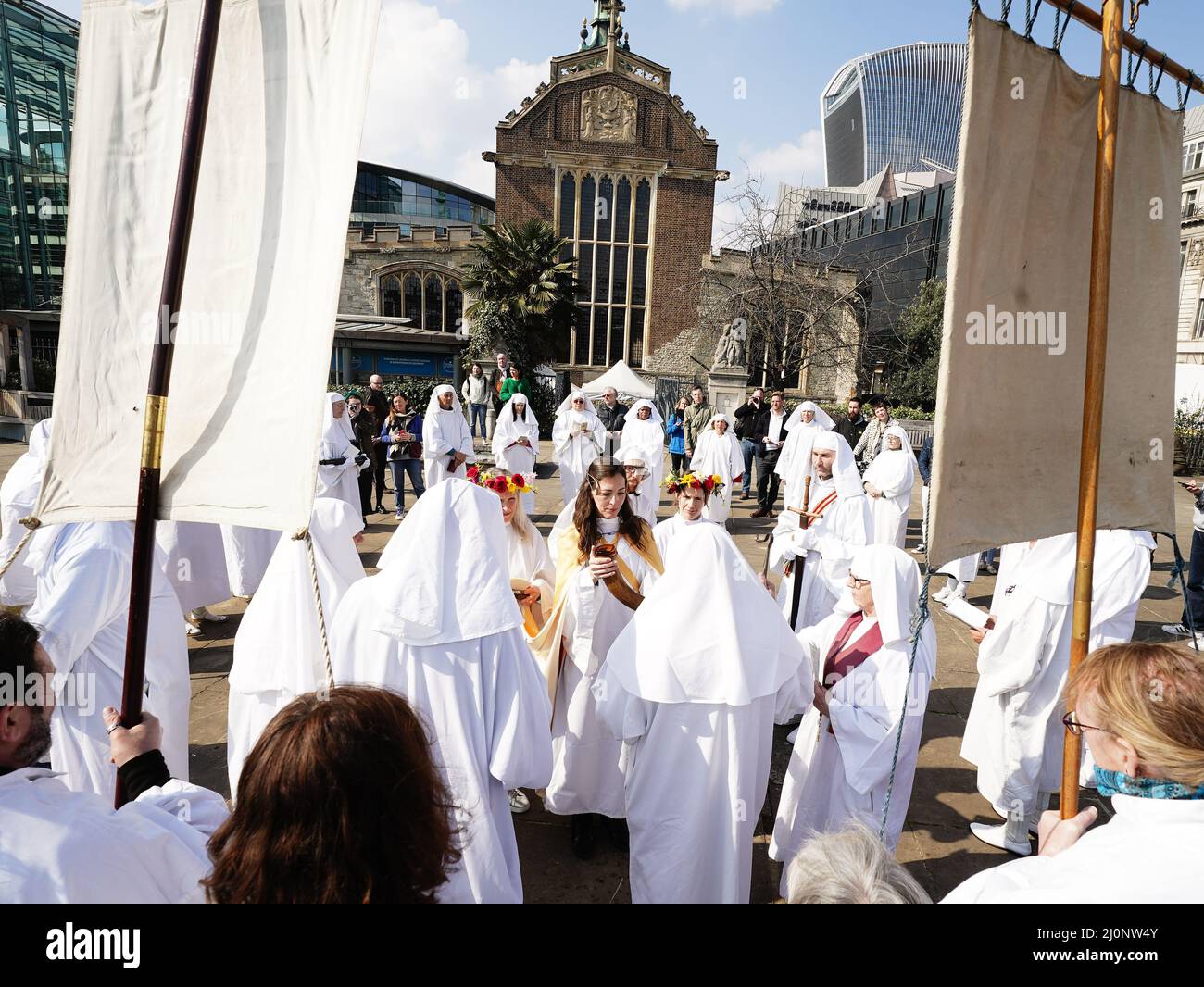 The Druid Order Spring Equinox ceremony held at Tower Hill Terrace in ...