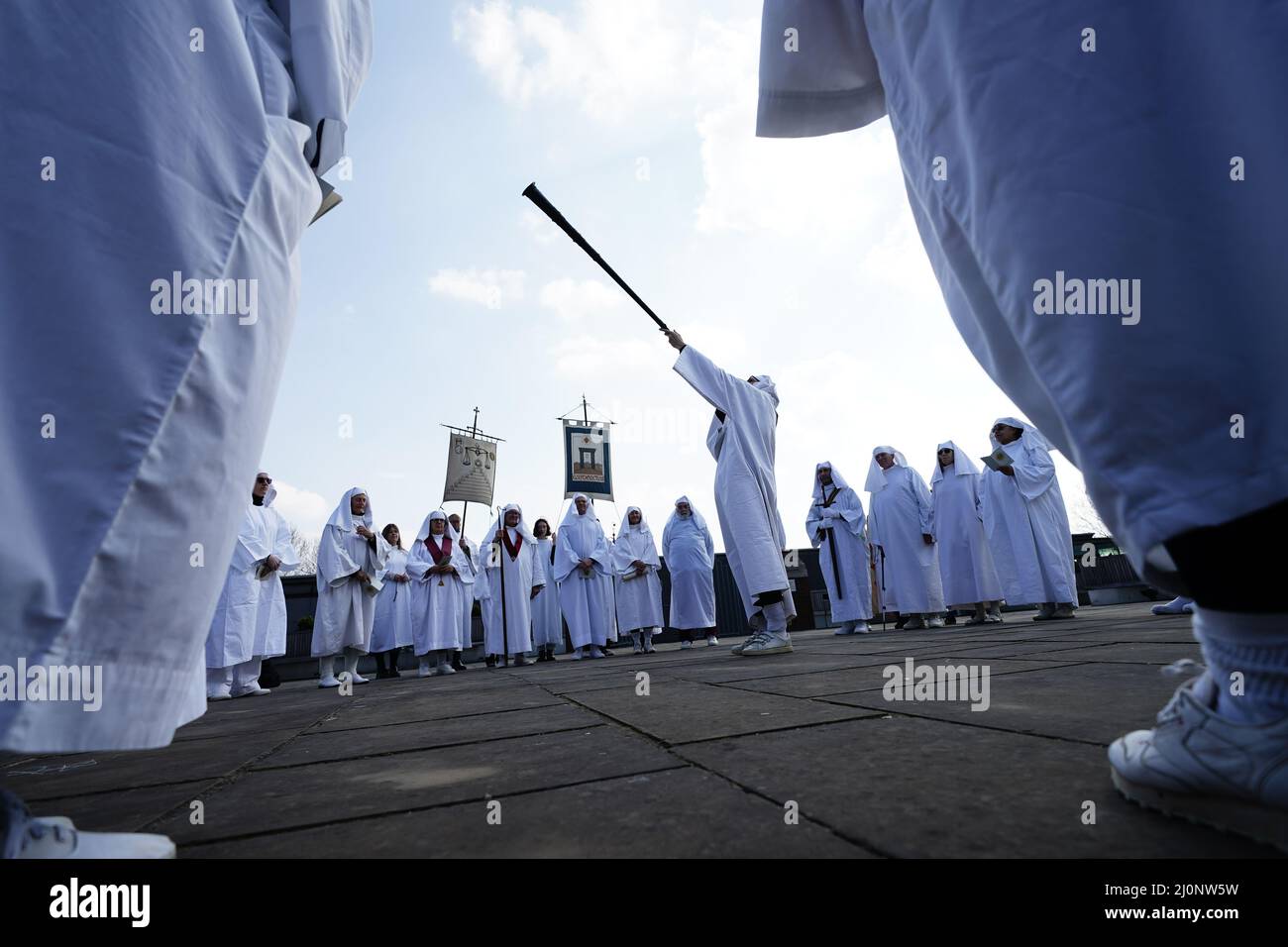 The Druid Order Spring Equinox ceremony held at Tower Hill Terrace in ...
