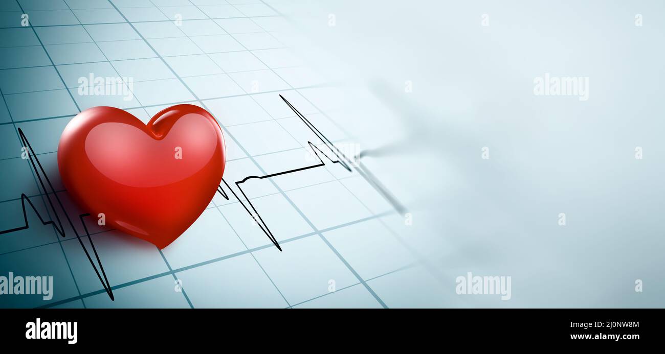 Medical Background with Bright Red Heart Stock Photo - Alamy