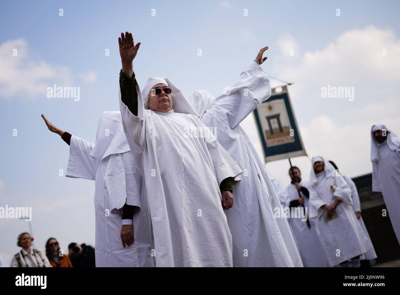 The Druid Order Spring Equinox ceremony held at Tower Hill Terrace in ...