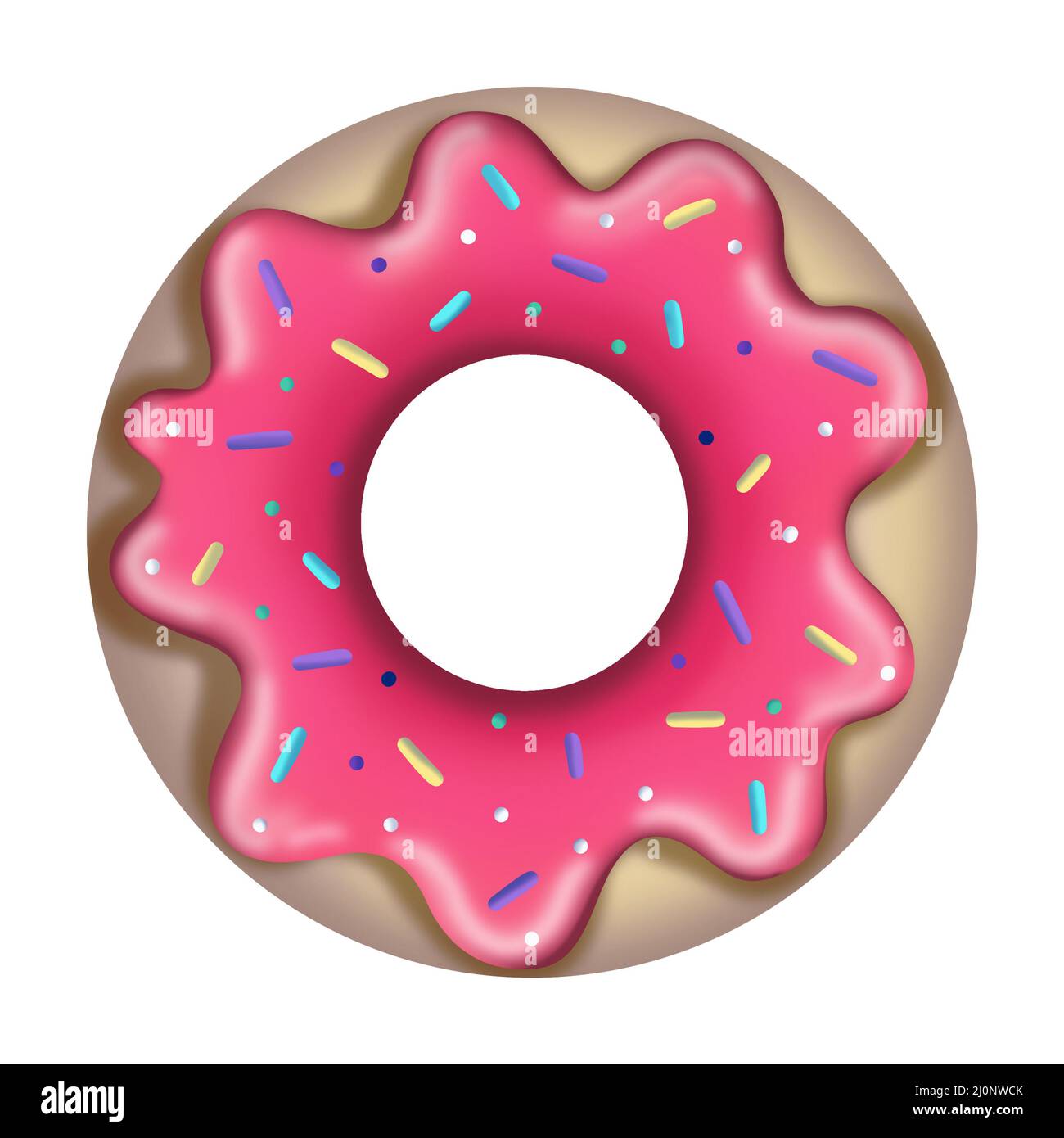 Cartoon donut graphic Cut Out Stock Images & Pictures - Alamy