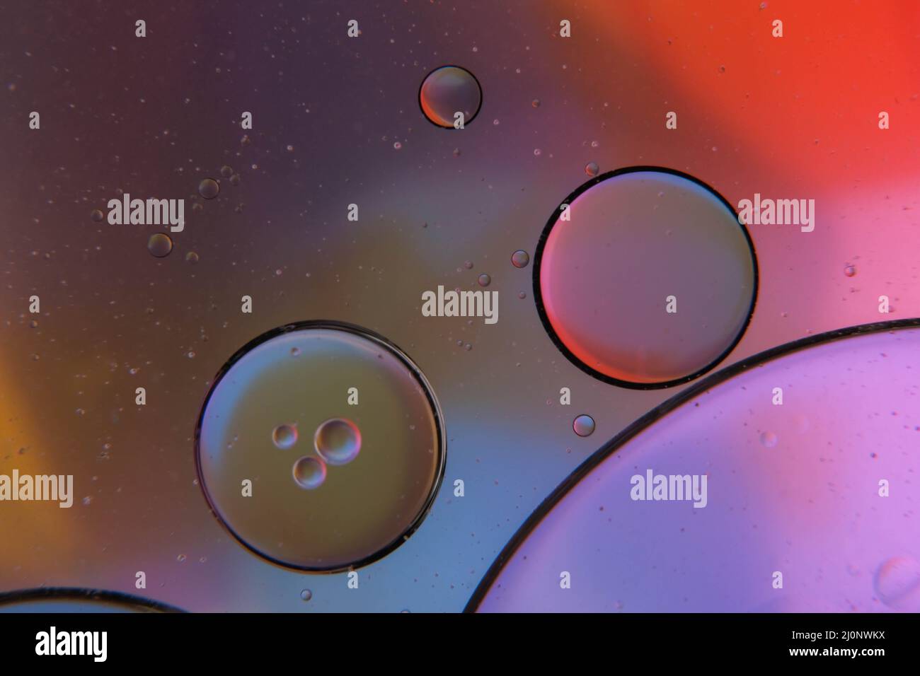 abstract photo of oil drops in water Stock Photo - Alamy