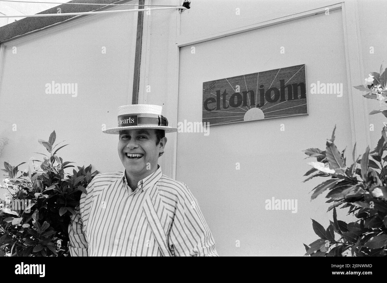 "Summer of 84" Elton John concert at Wembley Stadium, during the ...