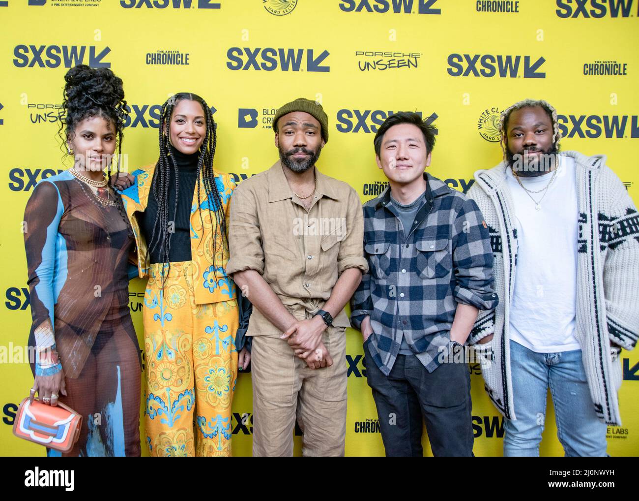 AUSTIN, TEXAS - MARCH 19: (L-R) Zazie Beetz, Stefani Robinson, Donald ...