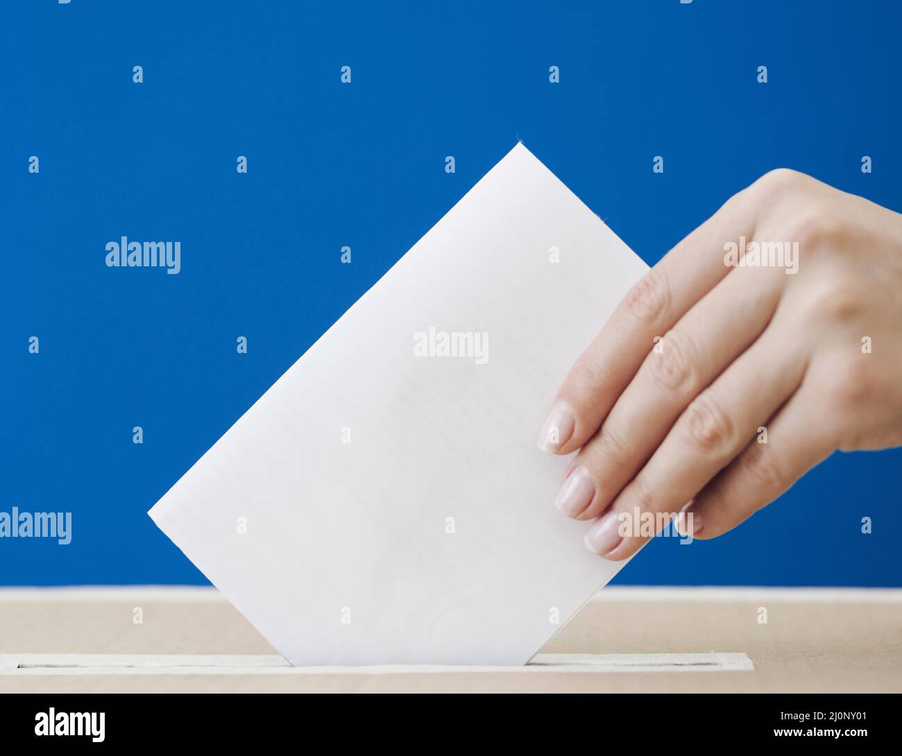 Sideways woman being involved election mock up . High quality and ...