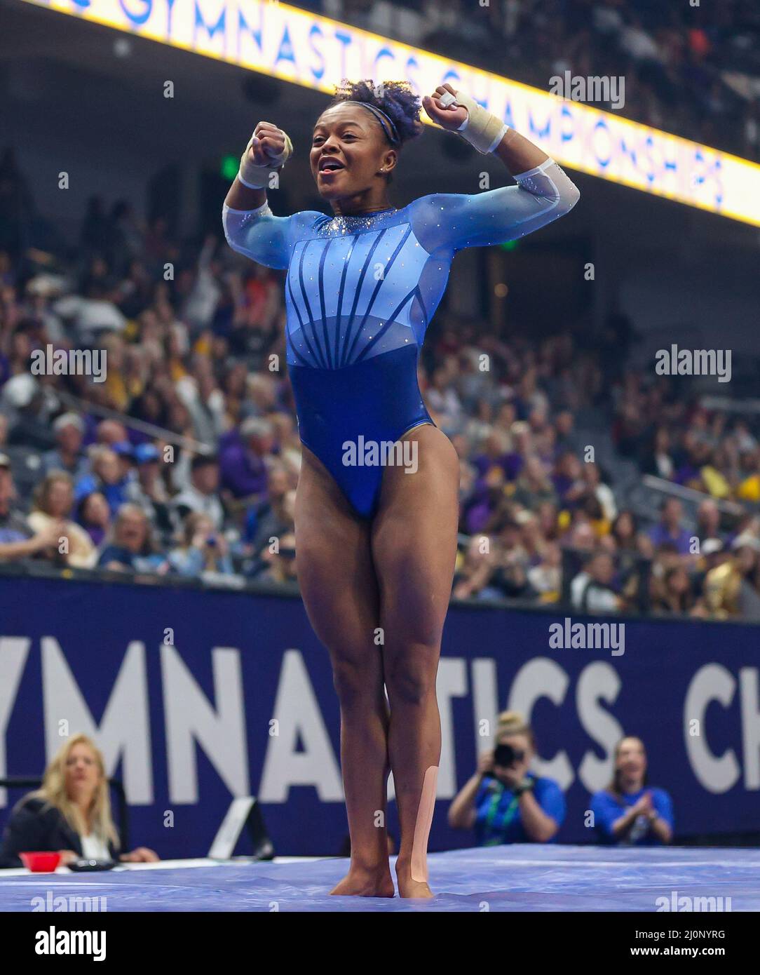 March 19, 2022: Florida's Trinity Thomas lands her vault during the ...