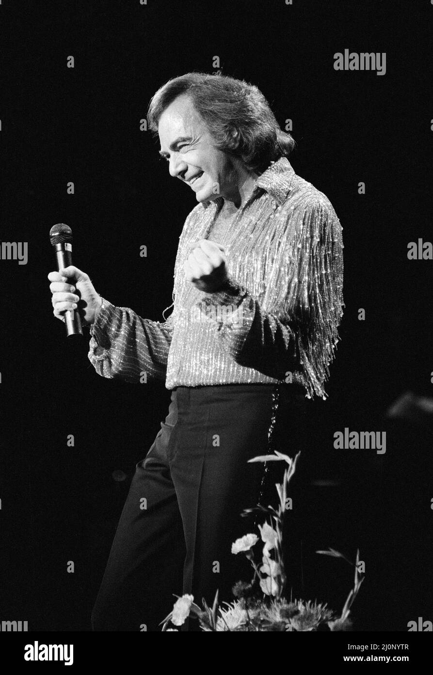 Singer neil diamond Black and White Stock Photos & Images - Alamy