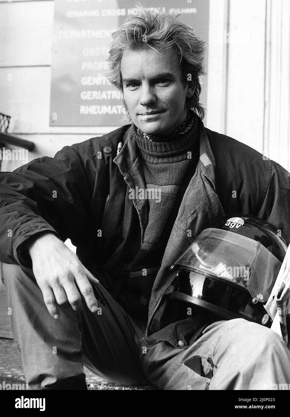 Sting singer with pop group Police aka Gordon Sumner 1984 Stock Photo ...