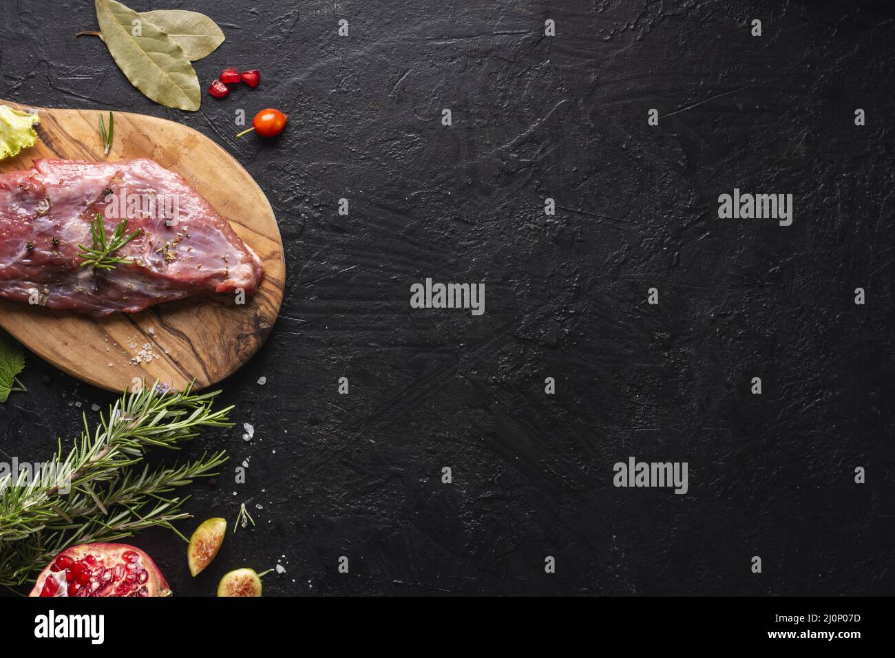 Top view meat concept with copy space (1). High quality and resolution ...