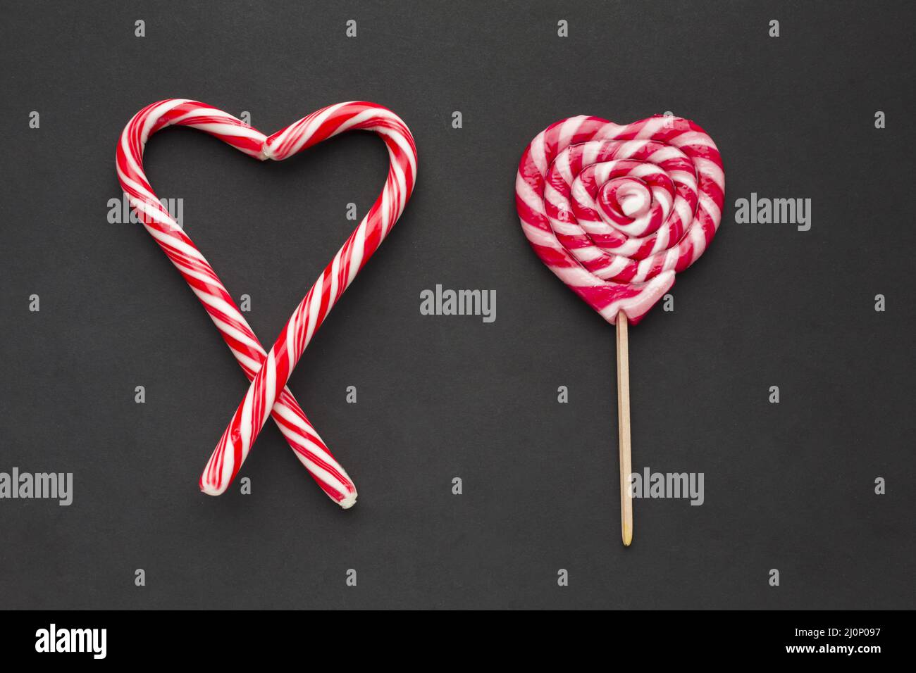 Lollipop heart made candy canes . High quality and resolution beautiful ...