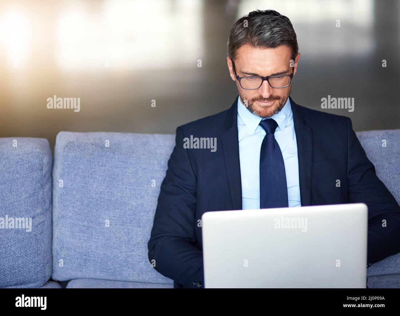 Wireless technology brings business opportunities closer to him. Shot ...