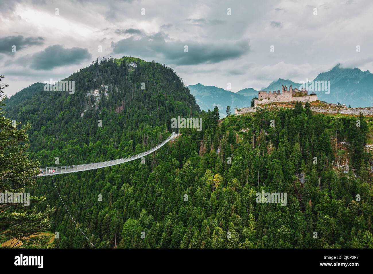 Simple suspension footbridge hi-res stock photography and images - Alamy