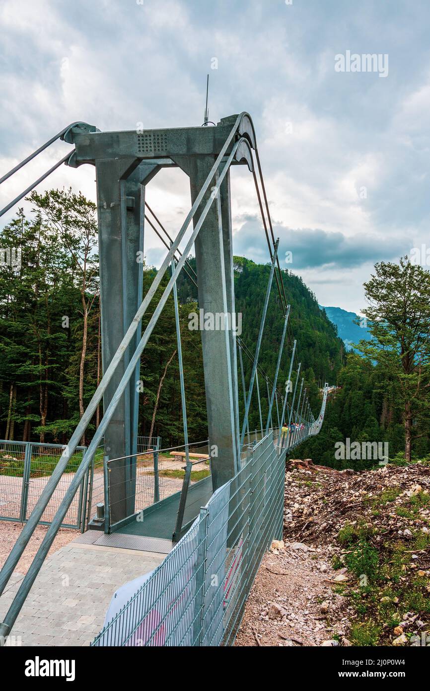The highline179, a pedestrian suspension bridge in the form of a rope ...