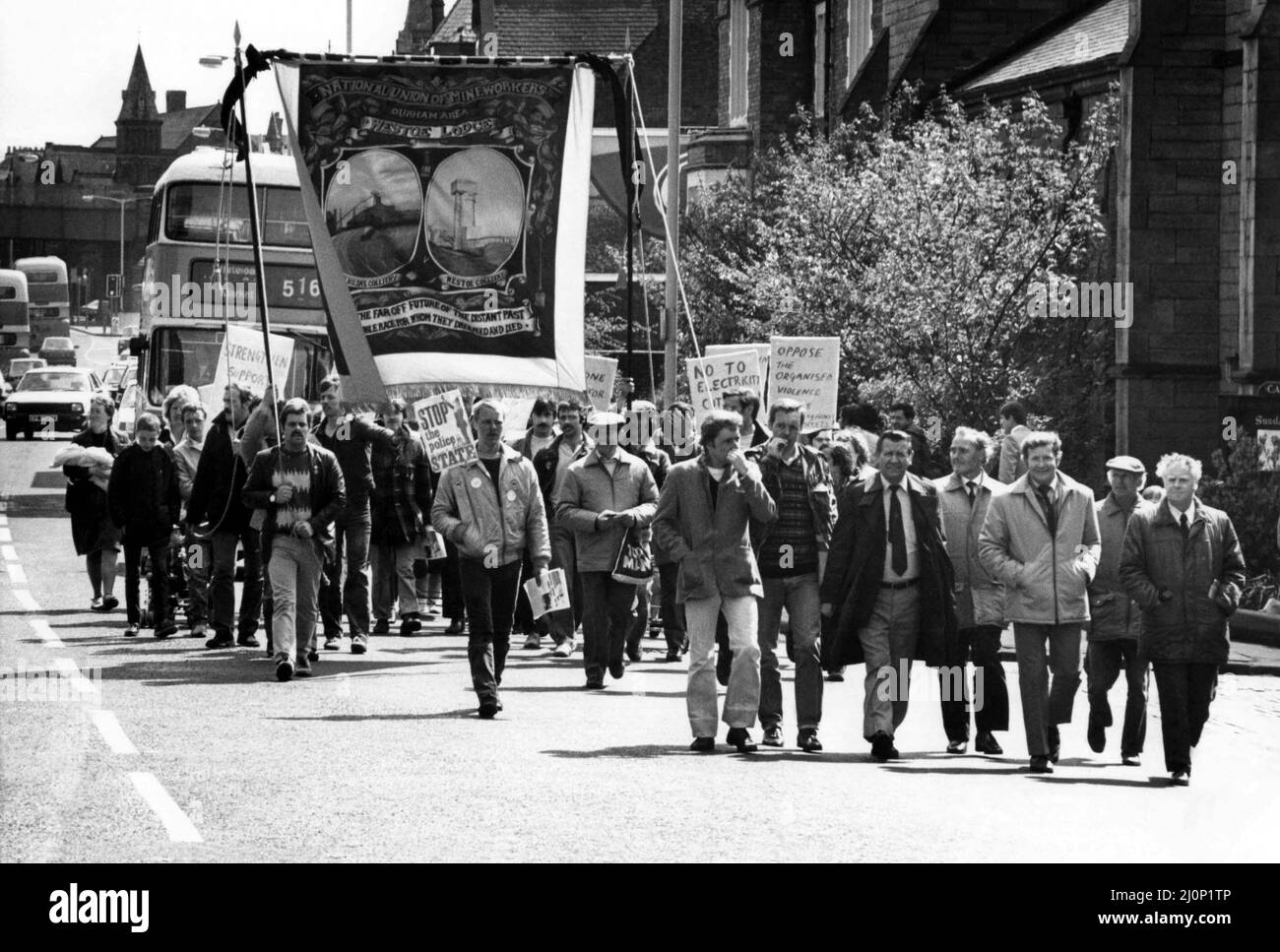 The National Miners Strike 1984 Miners and their families from Westoe ...