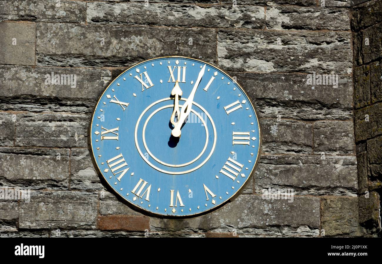 The clock on St. John the Baptist, St. Laurence and St. Anne`s Church ...