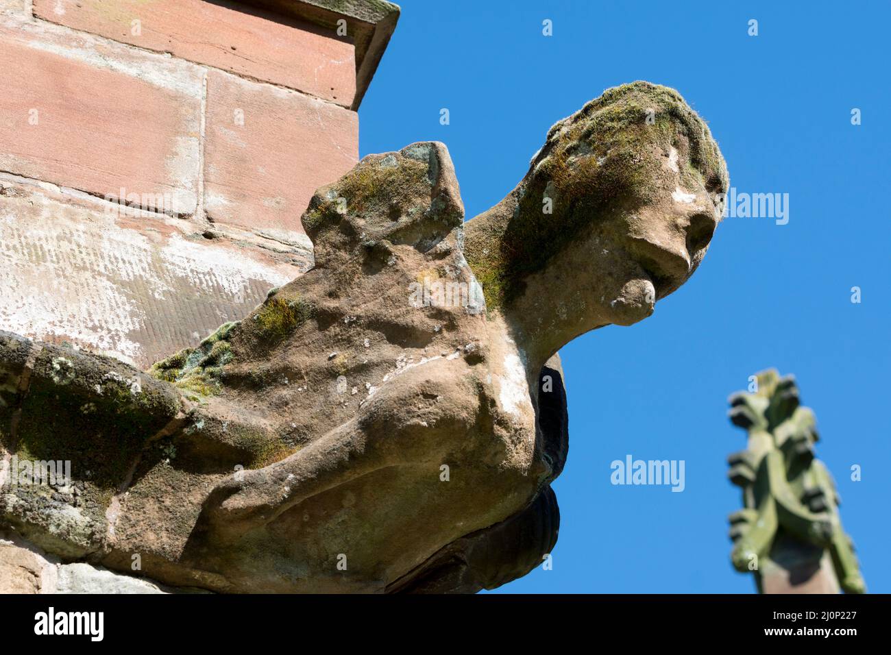 A gargoyle on St. John the Baptist, St. Laurence and St. Anne`s Church ...