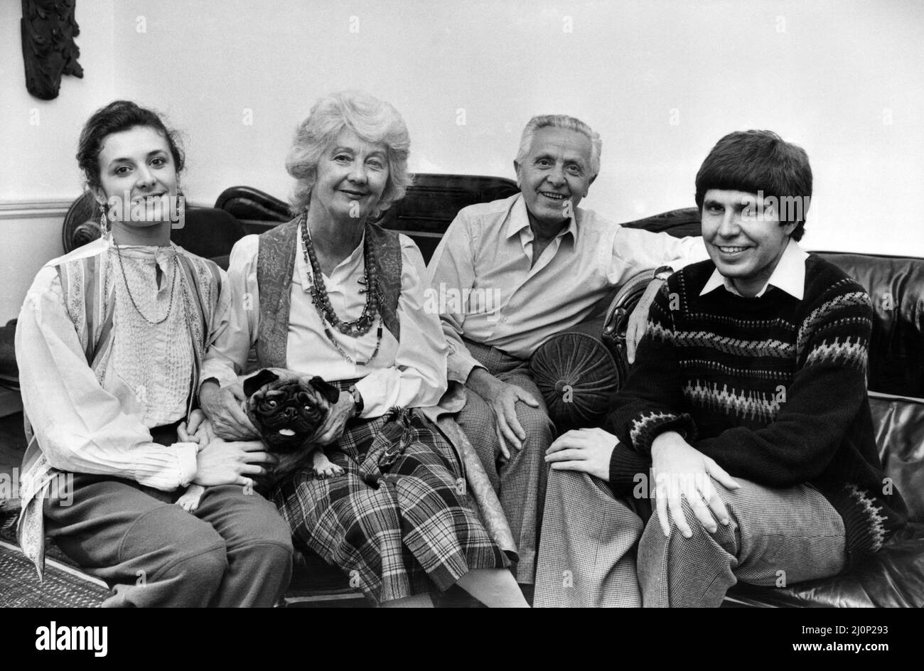 The Abse family, left to right, daughter Bathsheba, mother Marjorie ...