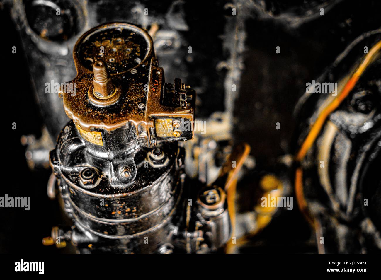 Steam locomotive of the machine room Stock Photo - Alamy