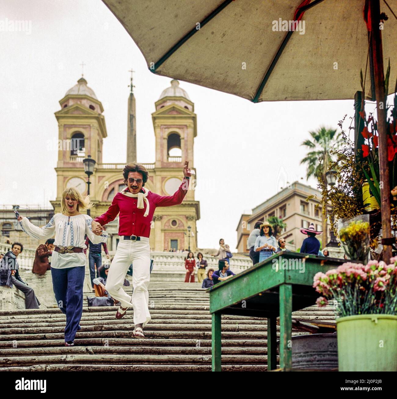 Vintage rome 1970s 1970 1974s 1974 seventies fashion hi-res stock ...