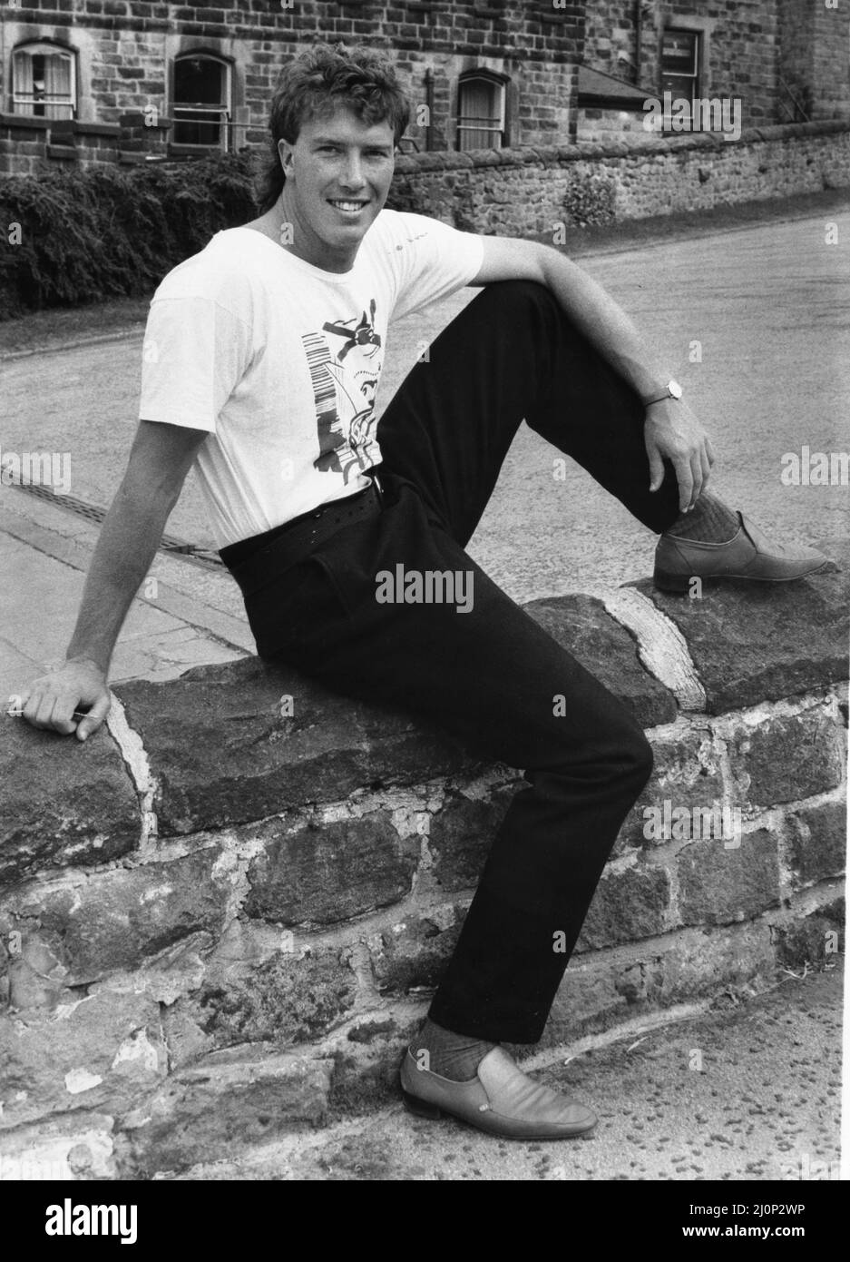 Essex and England cricketer Derek Pringle after being selected for the ...