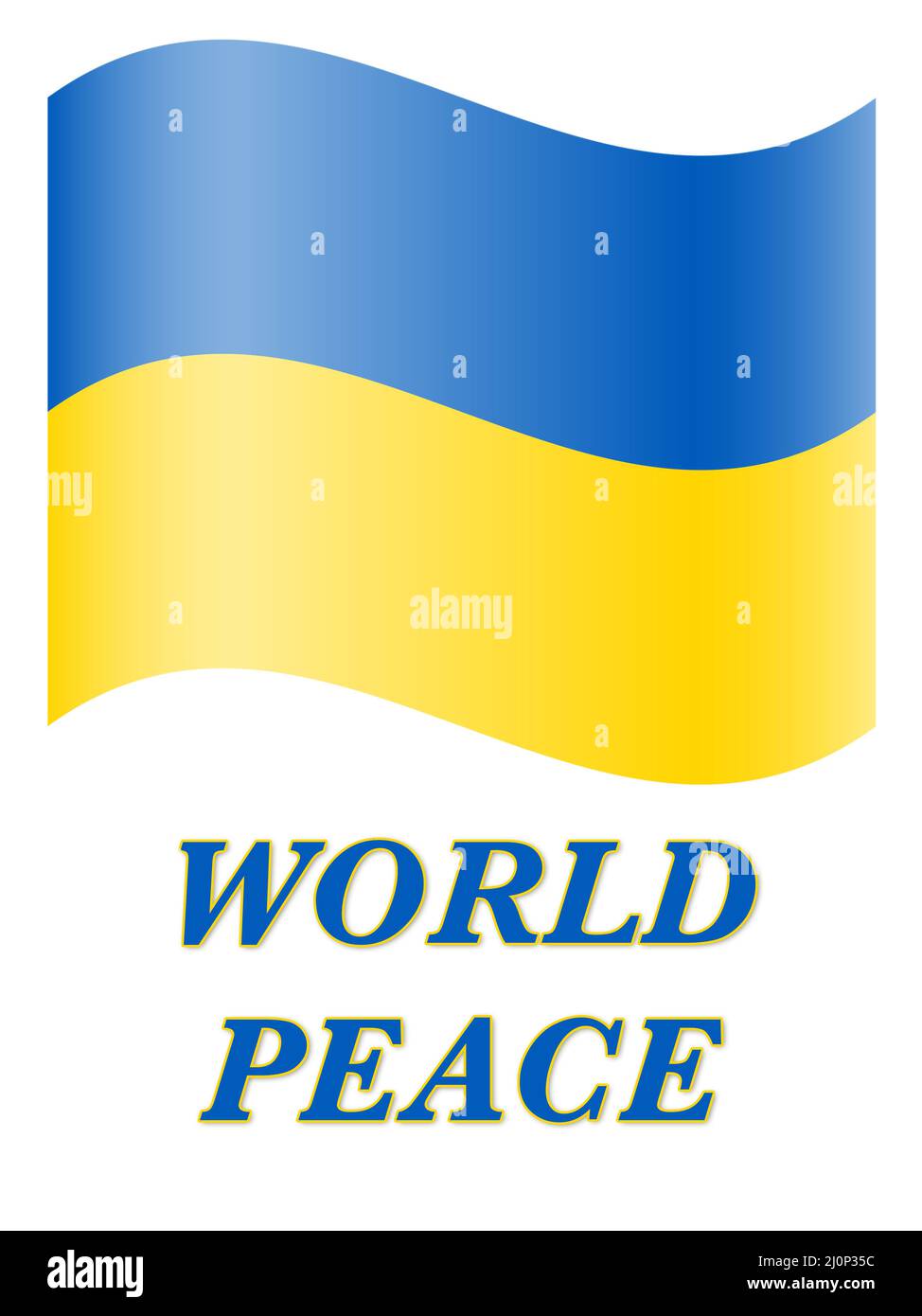 World peace on flag Cut Out Stock Images & Pictures - Alamy