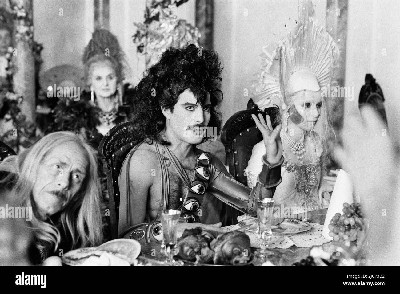 British Rock group Queen making a video for their latest single "Its A ...