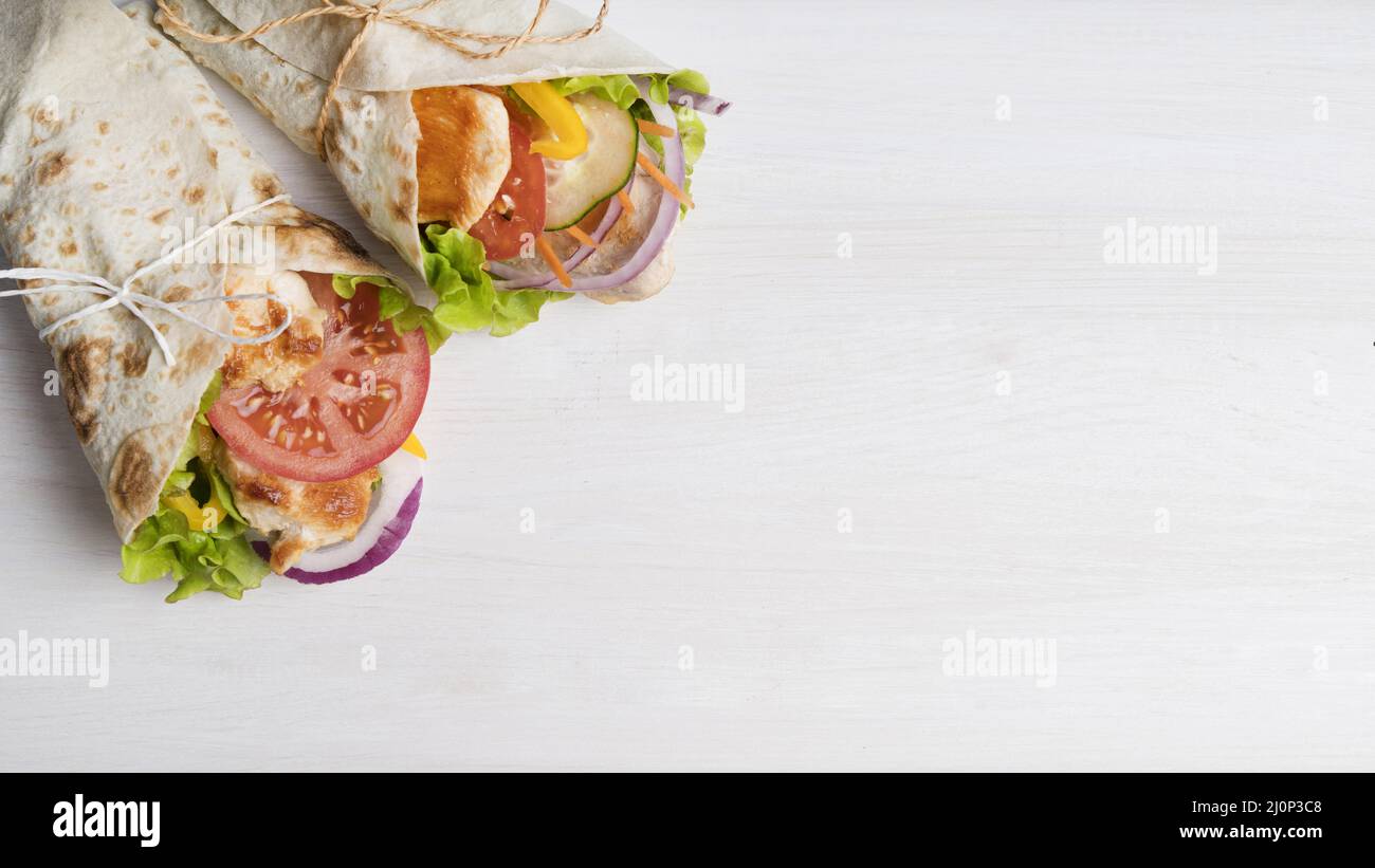 Lamb kebab wrap hi-res stock photography and images - Alamy
