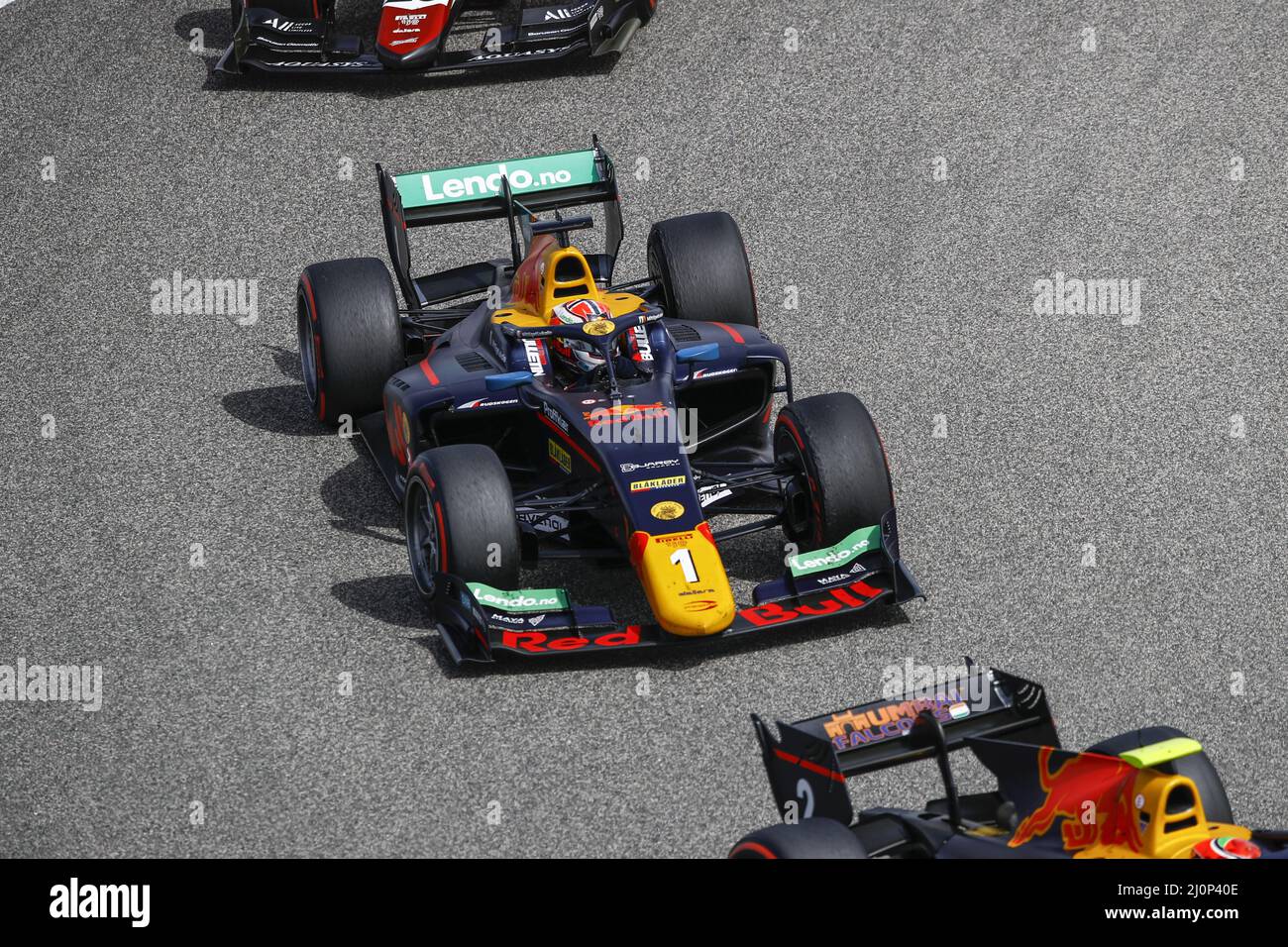 01 HAUGER Dennis (nor), Prema Racing, Dallara F2, action during the 1st ...