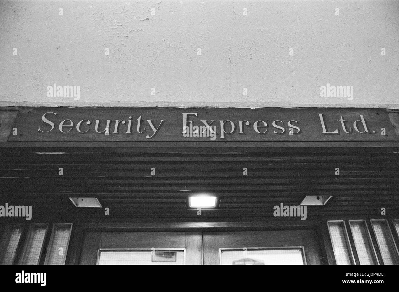 Security express building Black and White Stock Photos & Images - Alamy