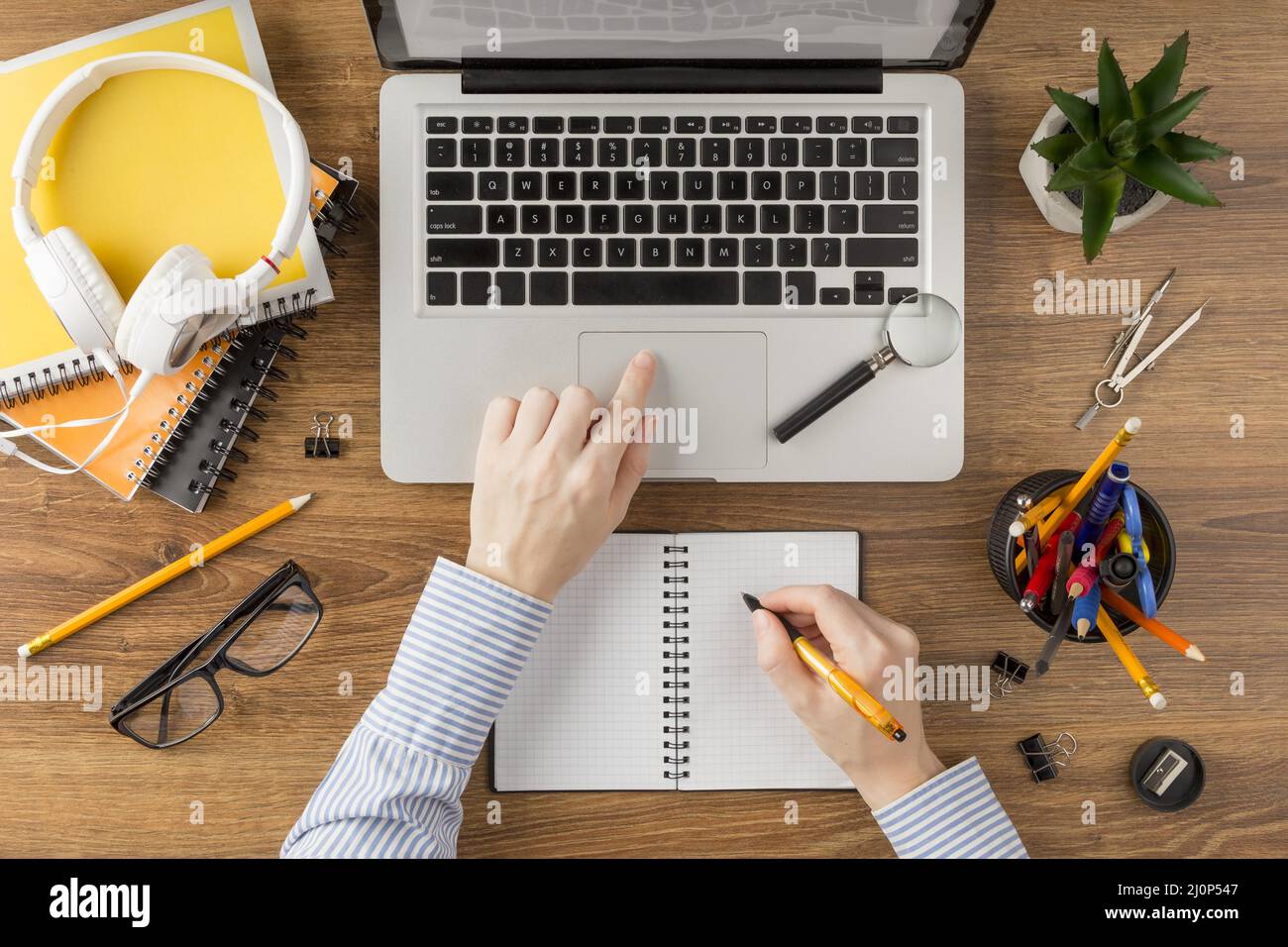 Student writing notebook desk. High quality and resolution beautiful ...