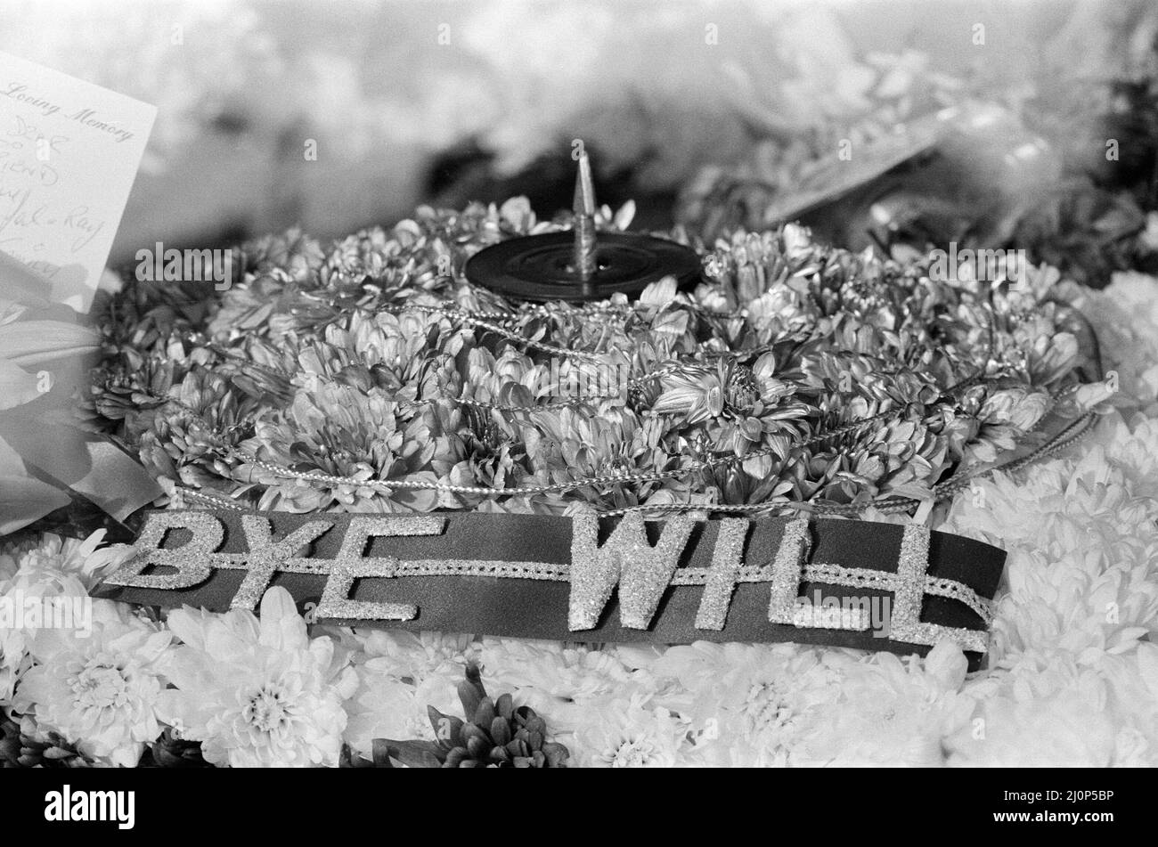 The funeral of singer Billy Fury, St Johns Wood Church. Billy, 42, died ...