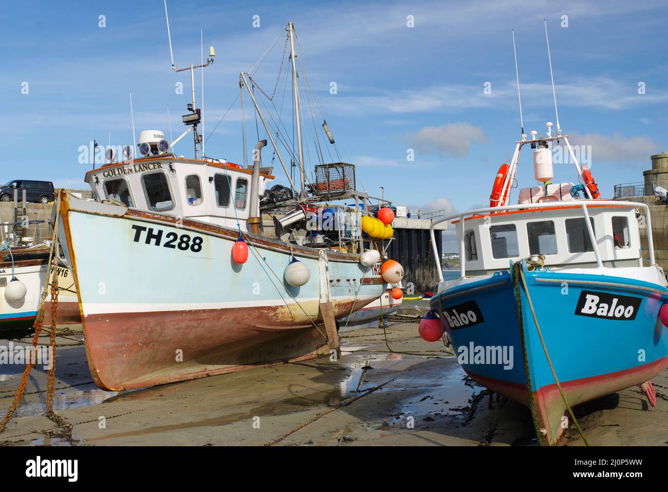 Fishing Boats at Newquay Harbour, Cornwall Stock Photo - Alamy Fishing Boats at Newquay Harbour, Cornwall Stock Photo - Alamy