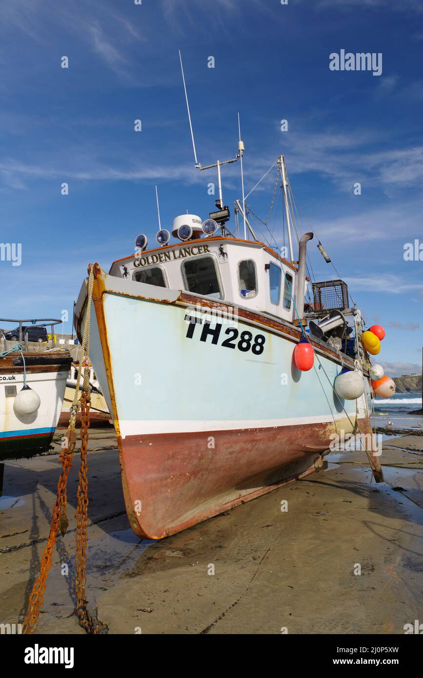 Fishing Boats at Newquay Harbour, Cornwall Stock Photo - Alamy Fishing Boats at Newquay Harbour, Cornwall Stock Photo - Alamy