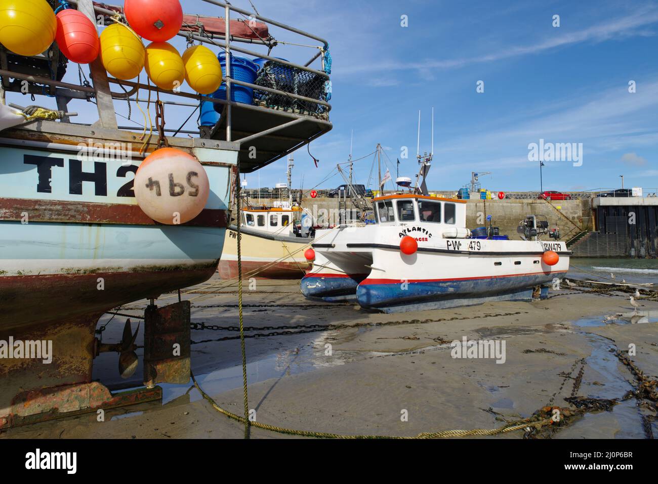 Fishing Boats at Newquay Harbour, Cornwall Stock Photo - Alamy Fishing Boats at Newquay Harbour, Cornwall Stock Photo - Alamy
