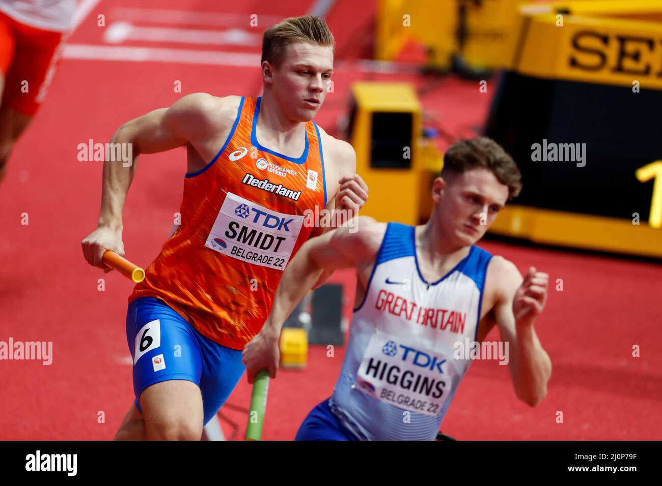 BELGRADE, SERBIA - MARCH 20: Nick Smidt of the Netherlands competing in ...
