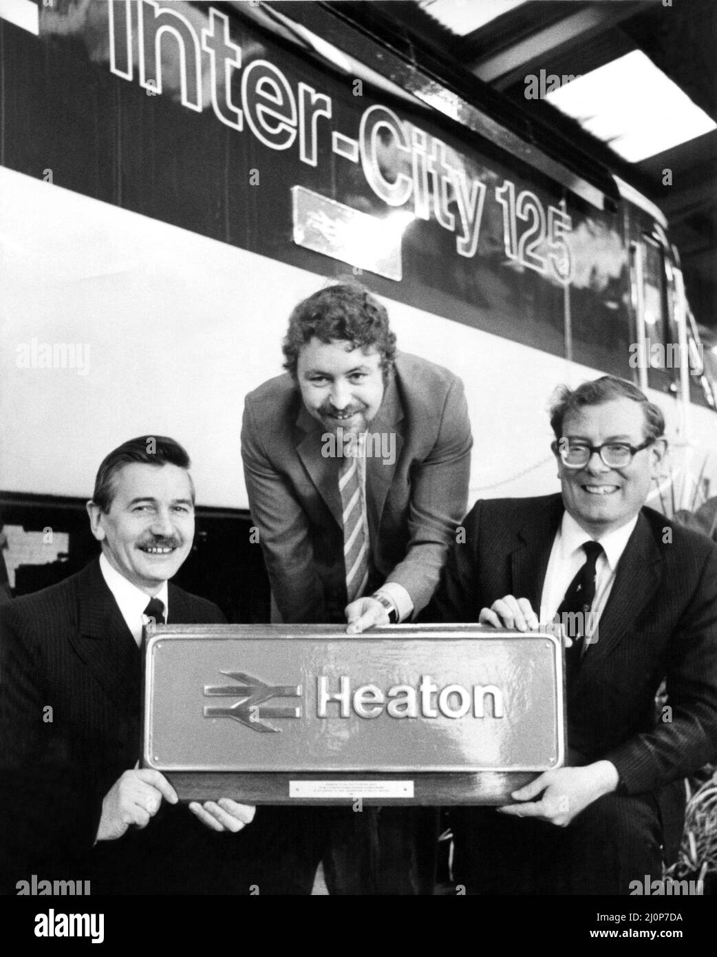 Frank Patterson, General Manager of British Rail Eastern Region, Peter ...