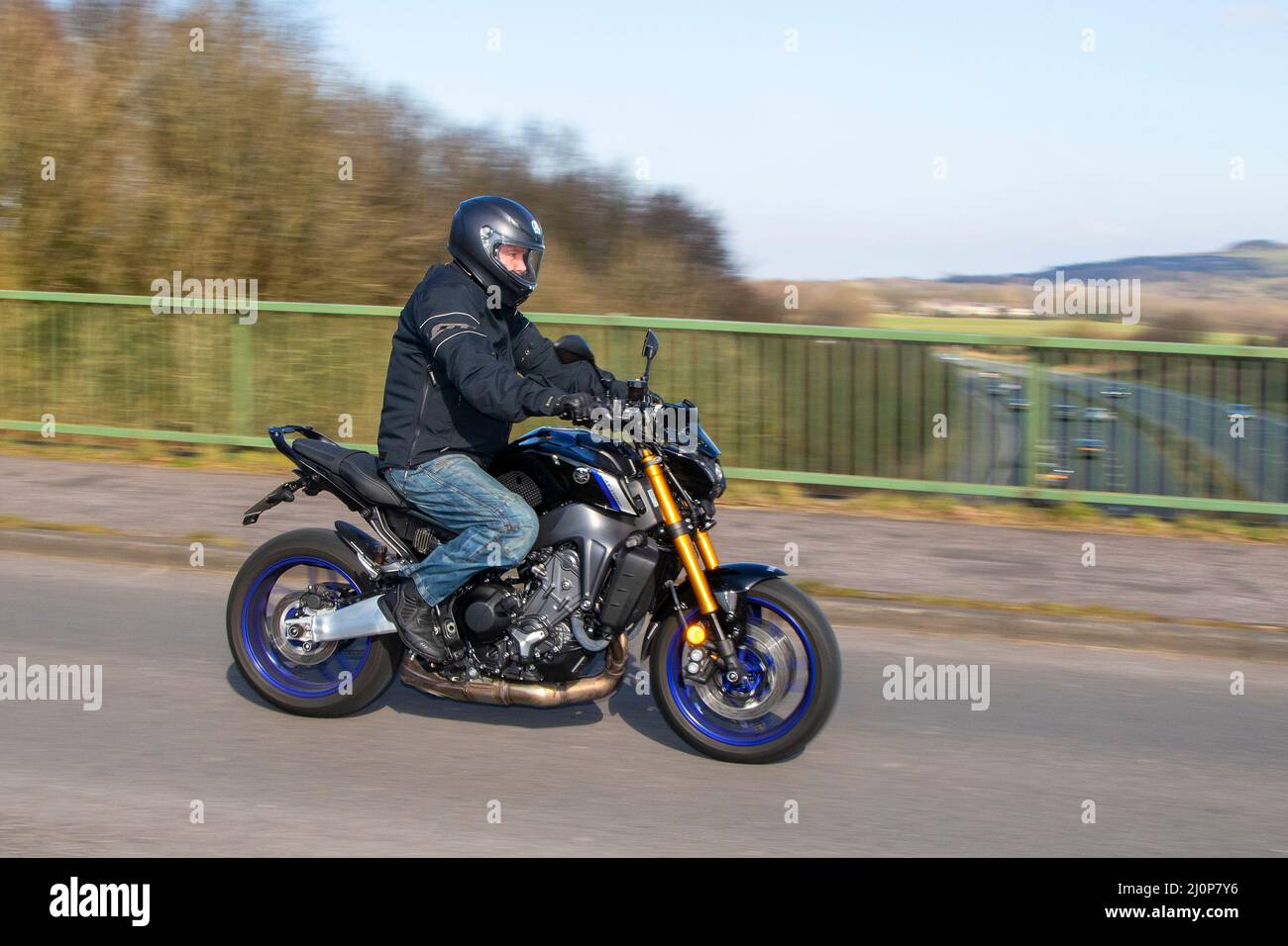2021 Yamaha MT-09 MTN890D black 890cc petrol motorcycle Stock Photo - Alamy