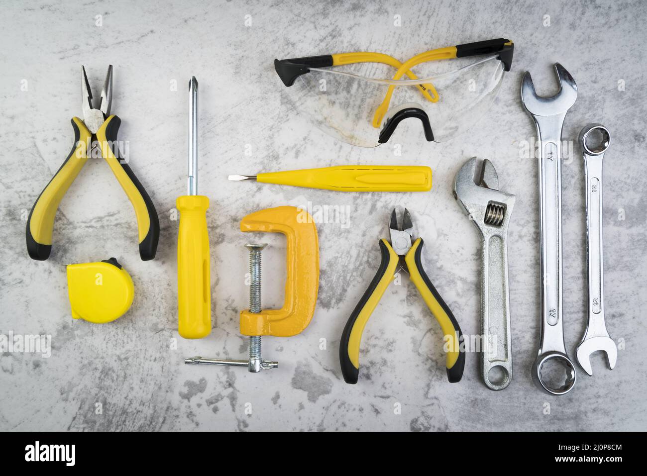 Top view different types tools. High quality and resolution beautiful ...