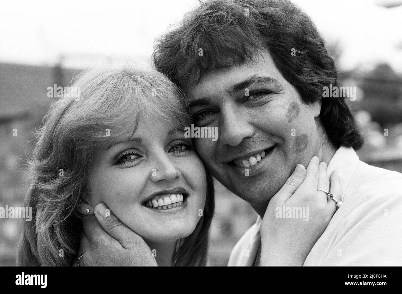 Linda Nolan and her husband Brian Hudson. 21st July 1984 Stock Photo ...