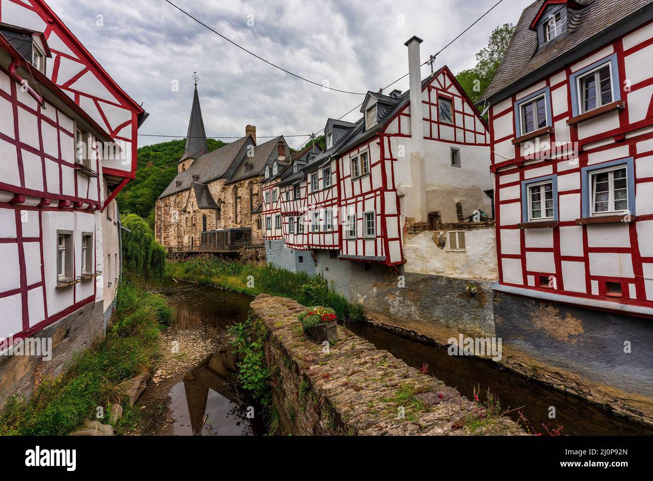 Half-timbered village of Monreal Stock Photo - Alamy