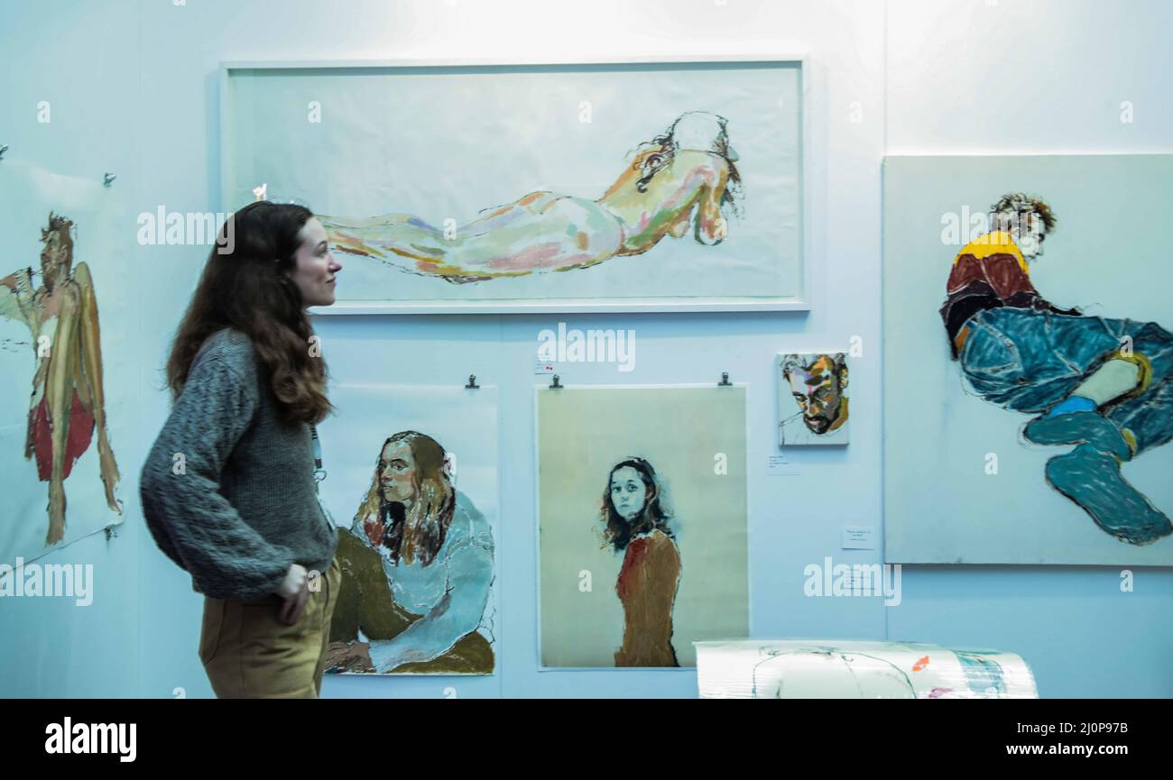 London, UK. 20th Mar, 2022. Morag Caister Morag is interested in what ...