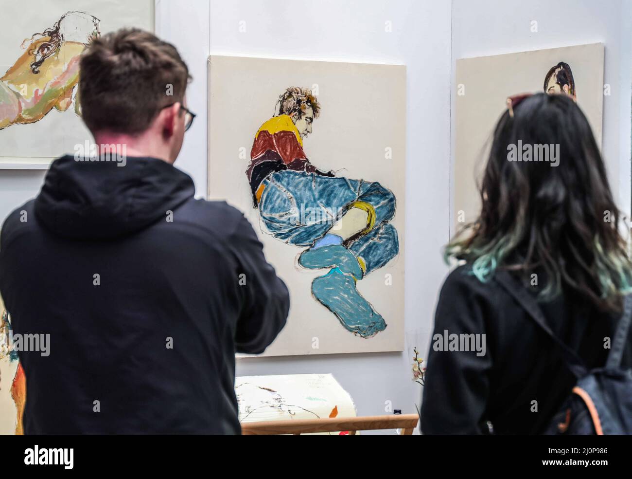 London, UK. 20th Mar, 2022. Morag Caister Morag is interested in what ...