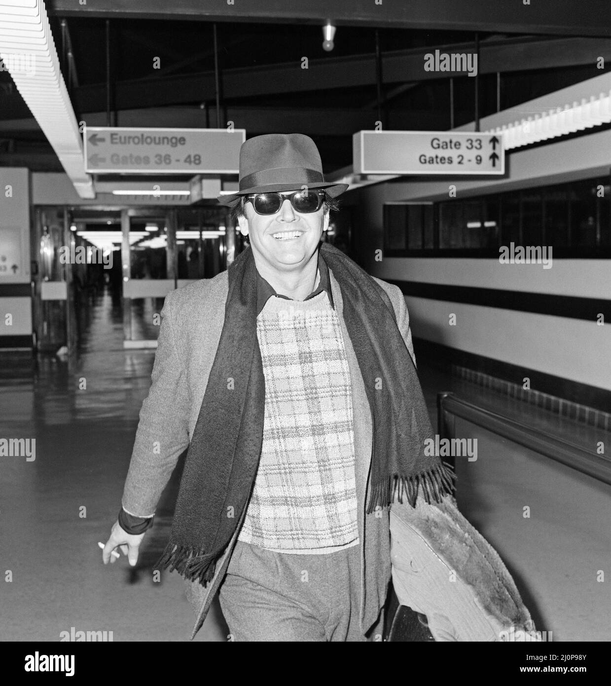 Actor jack nicholson Black and White Stock Photos & Images - Alamy